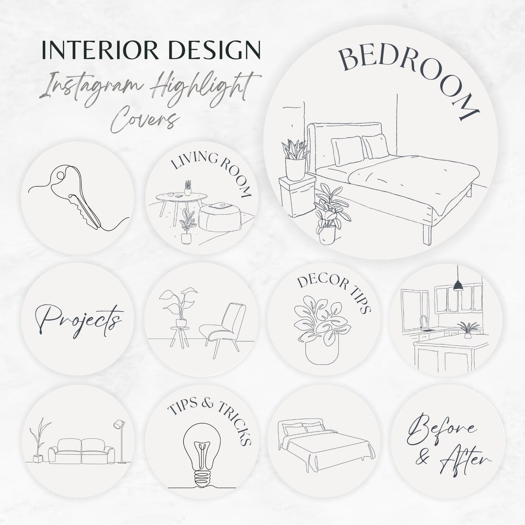 Interior Design Instagram Highlights, Interior Designer Instagram Icons ...