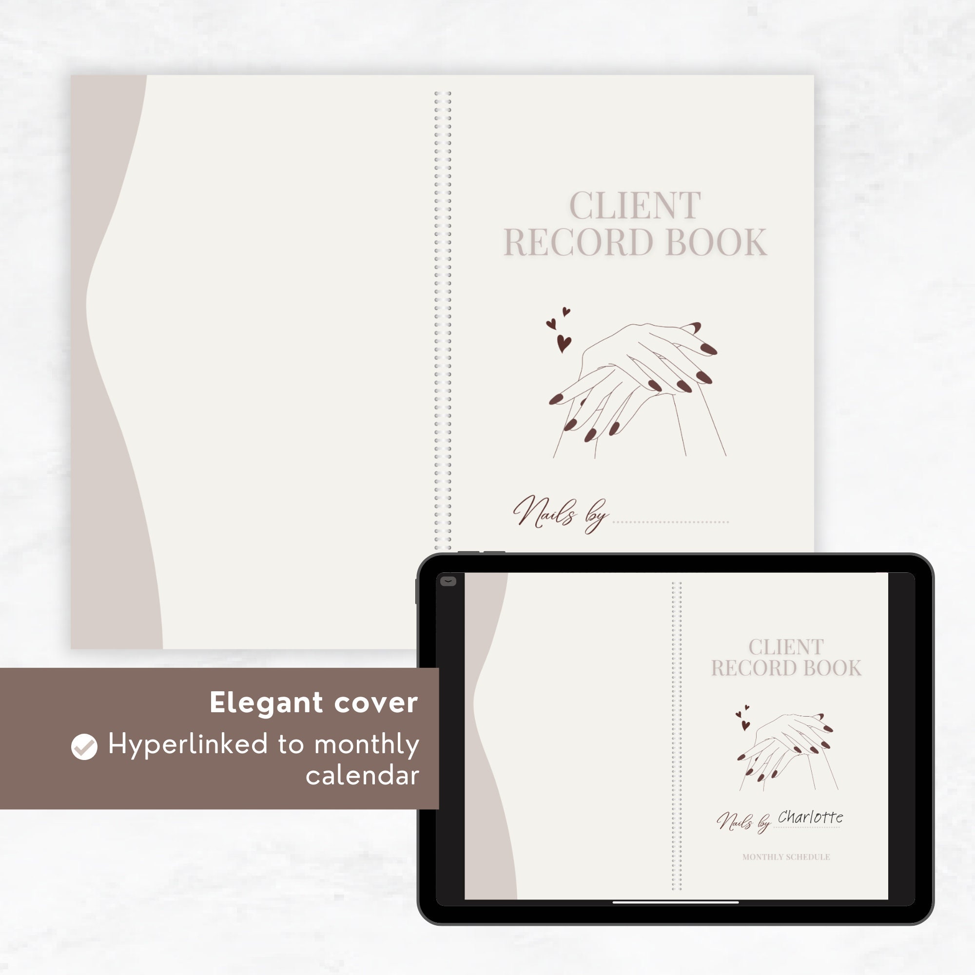 Libro de registro de clientes digitales registros de clientes - Etsy España