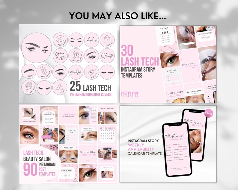 Lash Tech Loyalty Card Template Pink Client Loyalty Card - Etsy