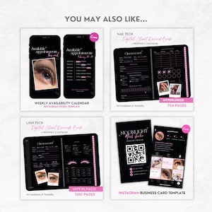 Nail Tech Availability Calendar 2025, Black Pink Instagram Available ...