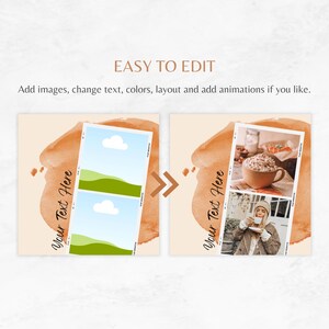 Fall Instagram Post & Story Templates: Cozy Autumn Theme (canva) - Etsy