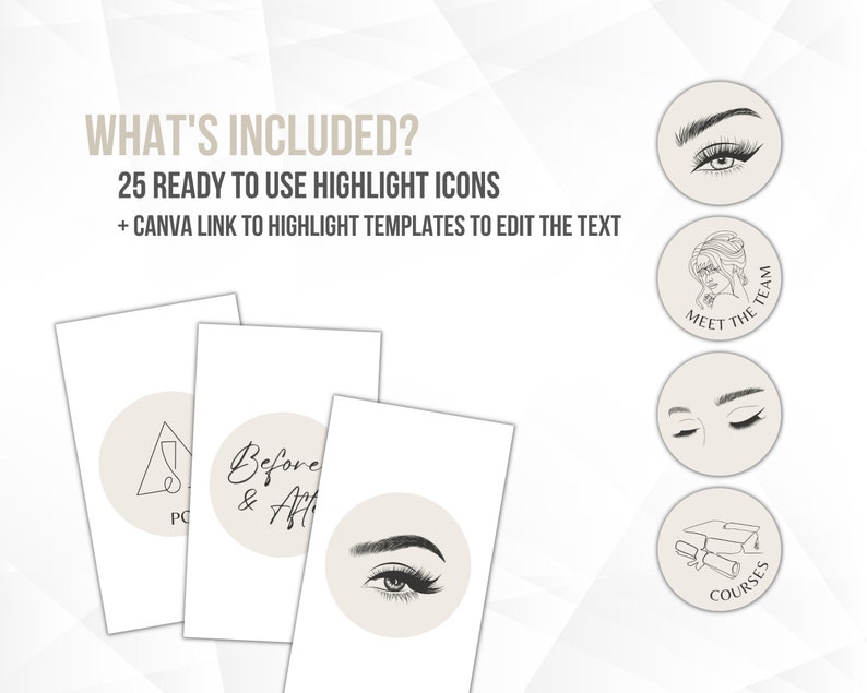 Lash Tech Instagram Highlight Icons Lashes Instagram - Etsy