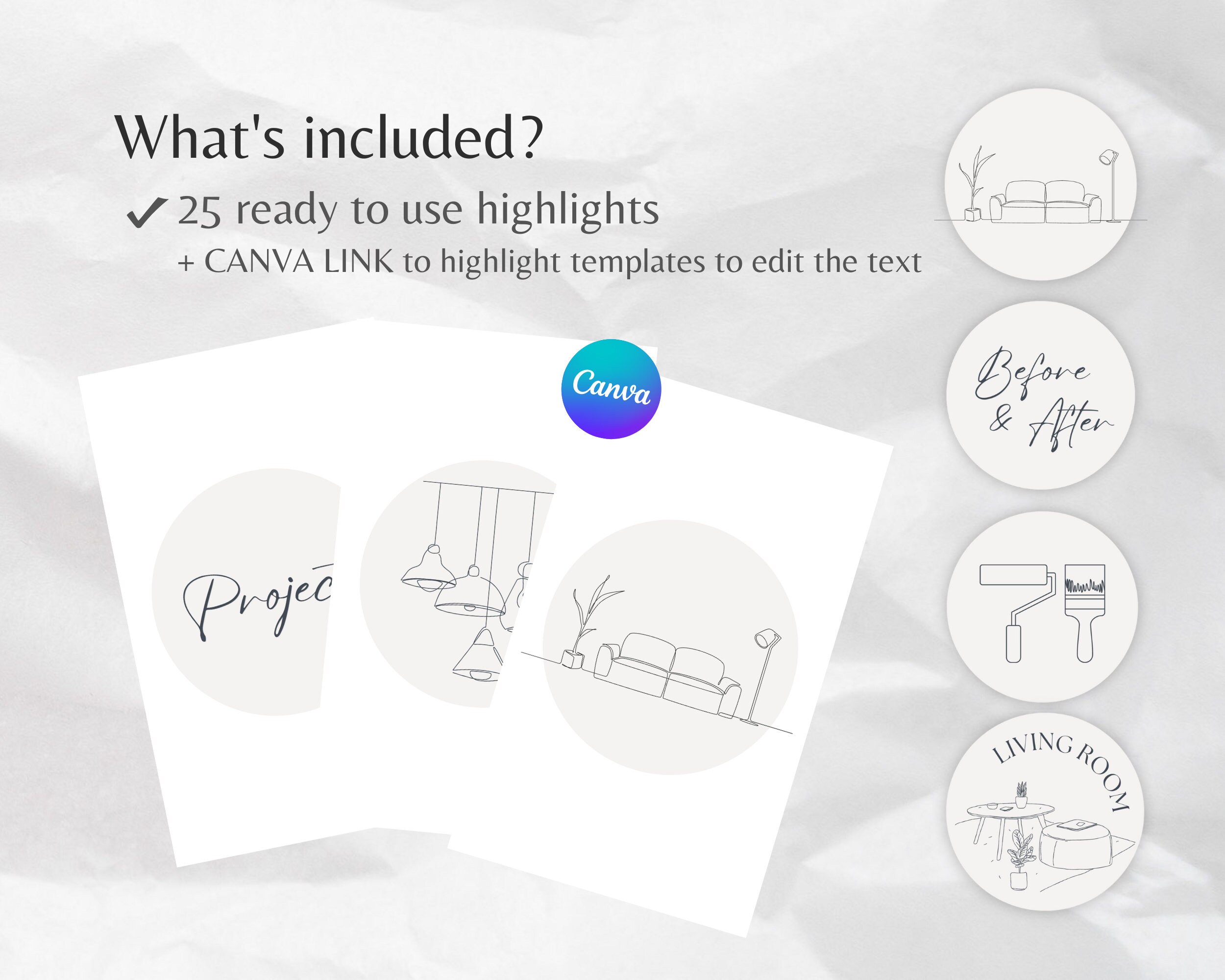 Interior Design Instagram Highlights, Interior Designer Instagram Icons ...