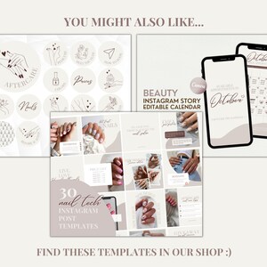 Nail Tech Instagram Template, Elegant Instagram Story Template Nails ...