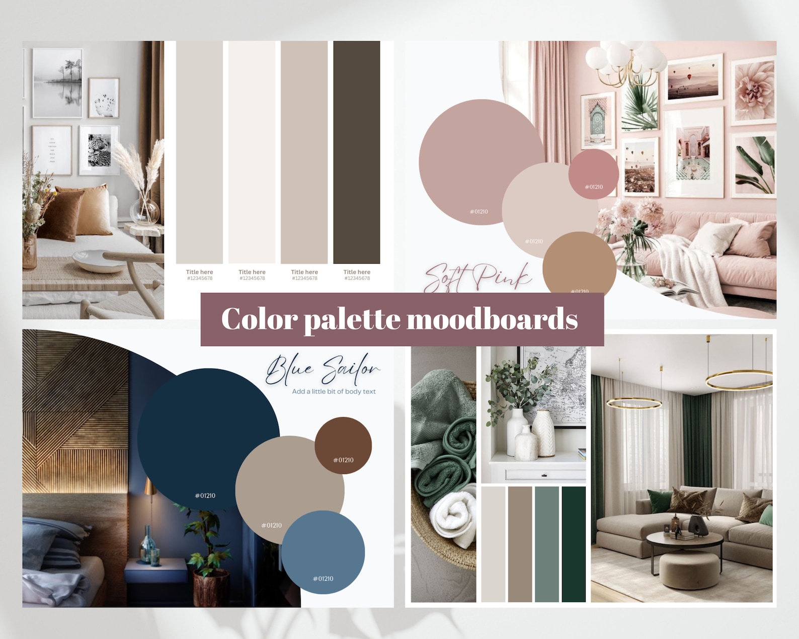 Interior Design Mood Board Interior Design Proposal - Etsy