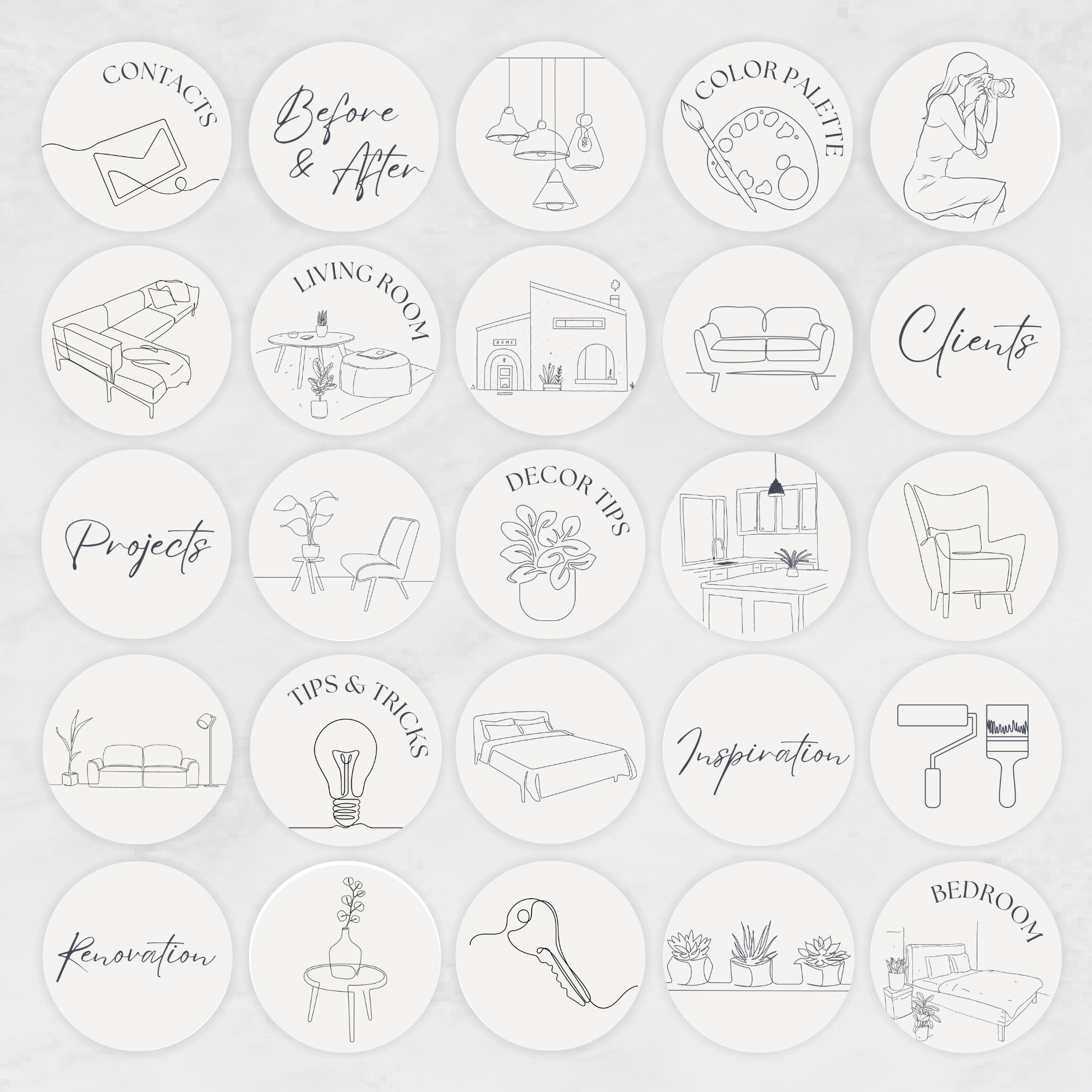 Interior Design Instagram Highlights, Interior Designer Instagram Icons ...