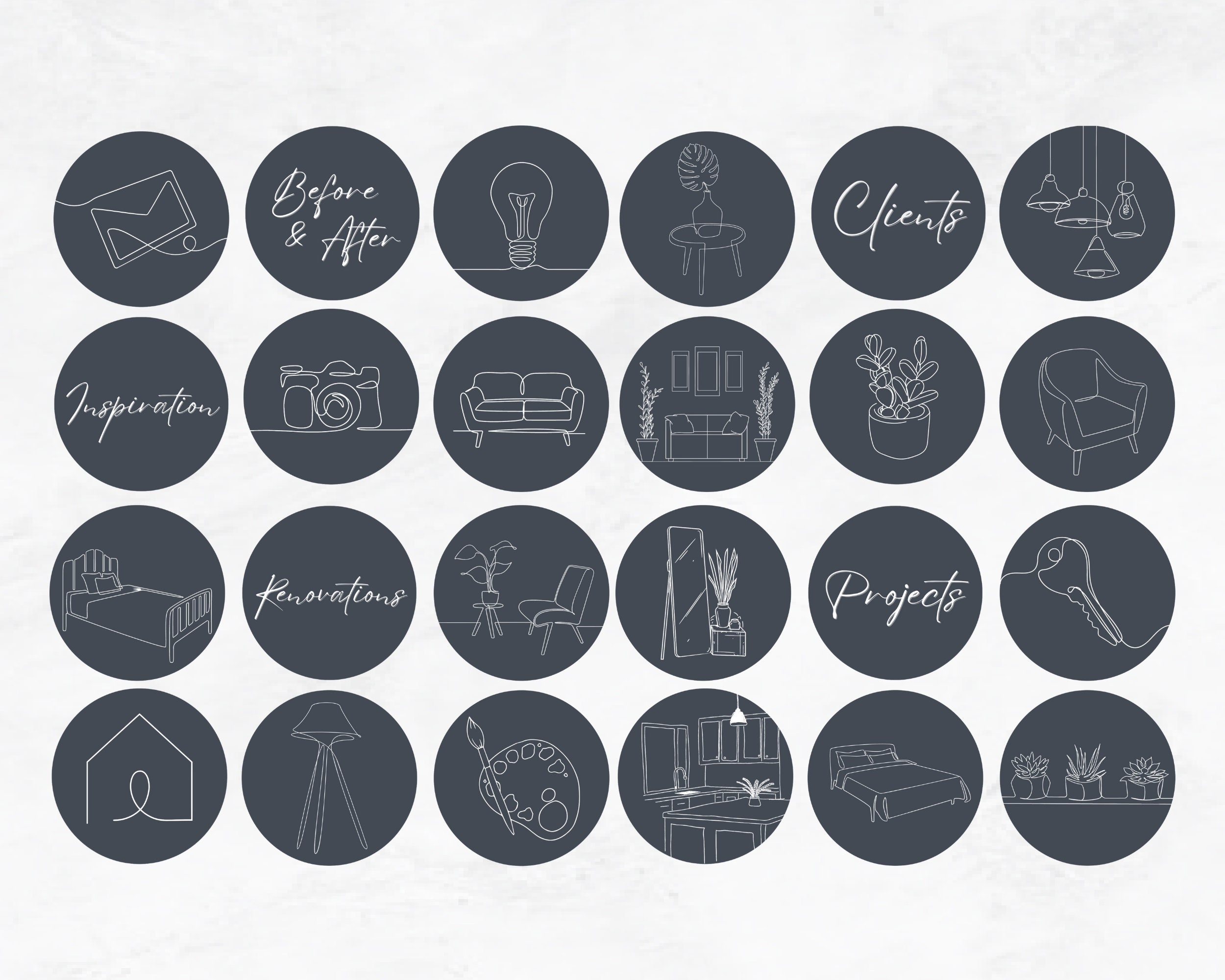 Interior Design Instagram Highlight Covers, Interior Designer Instagram ...