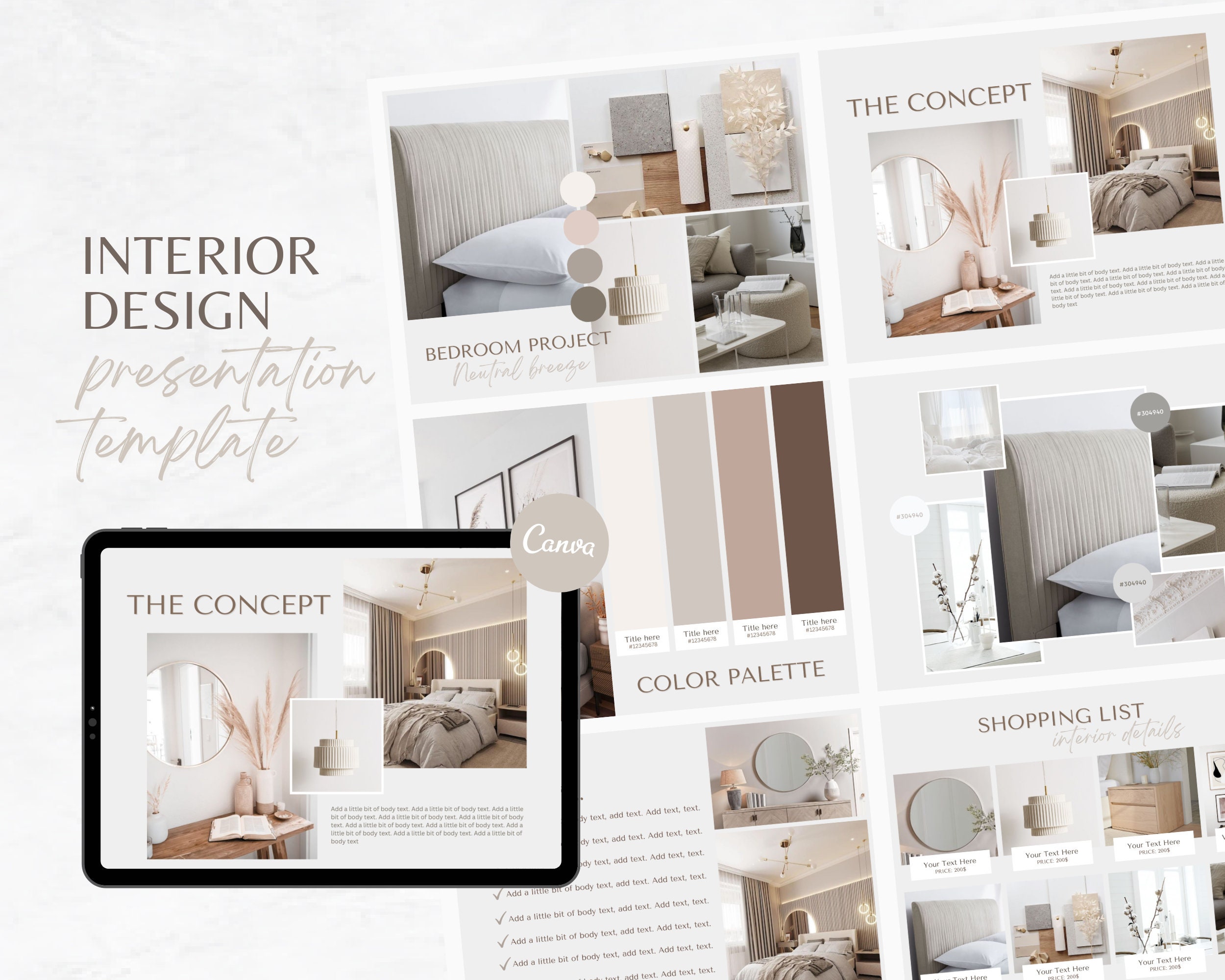 Interior Design Presentation Board