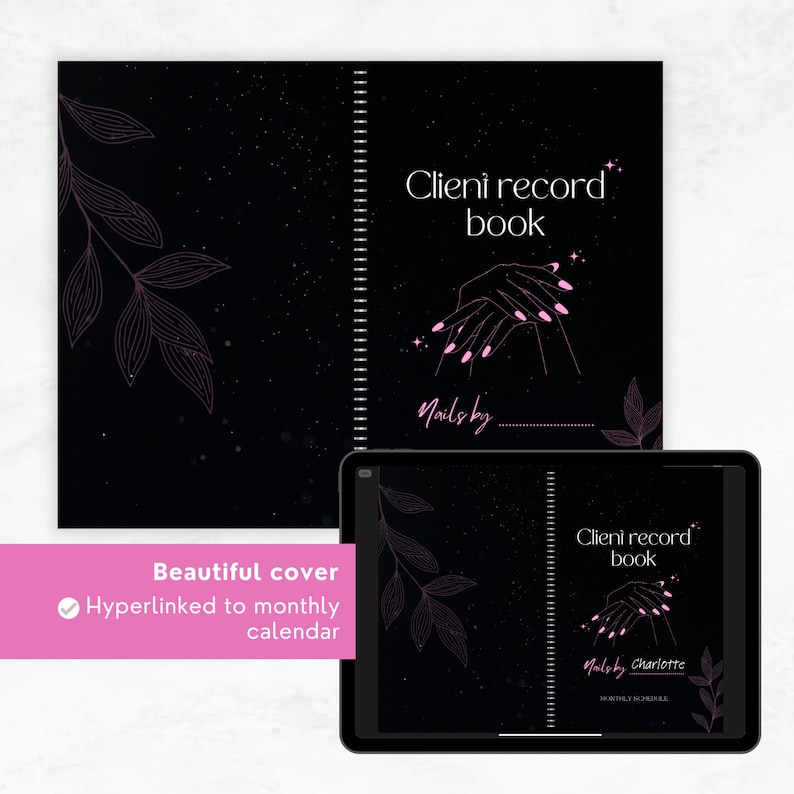 Digital Client Record Book Nail Tech Client Records - Etsy UK