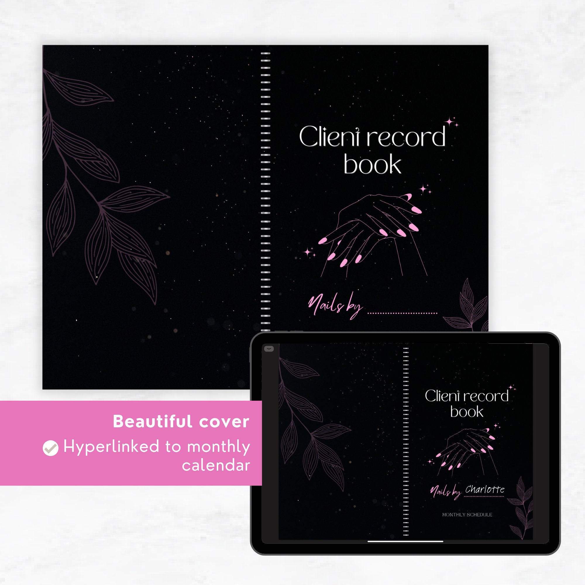 Digital Client Record Book Nail Tech Client Records - Etsy UK
