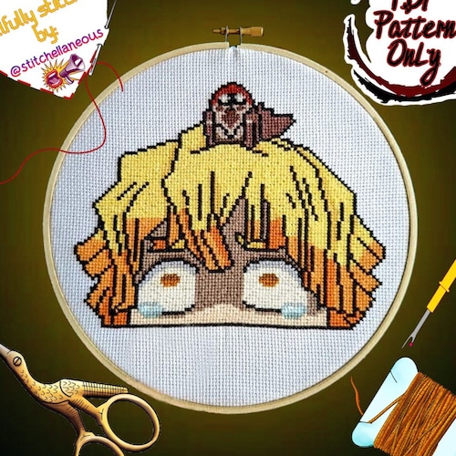 Anime Embroidery Cross Stitch Pattern - Etsy