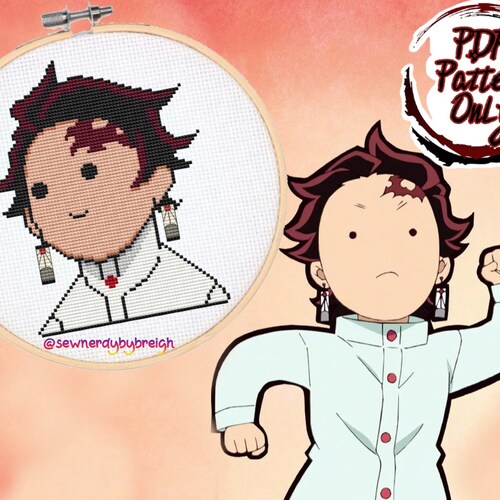 Anime Embroidery Cross Stitch Pattern - Etsy