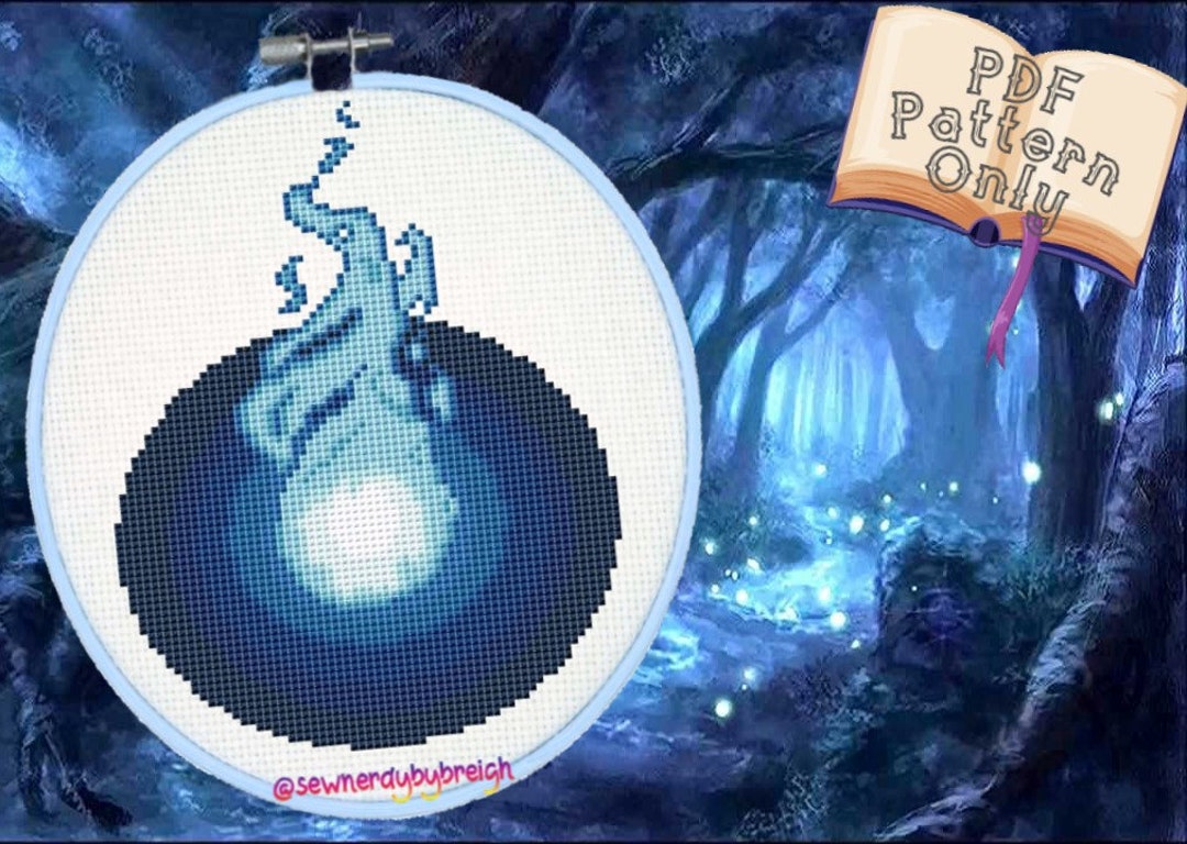 Will-o'-the-wisp PDF Cross Stitch Pattern, Fairy Cross Stitch Pattern ...