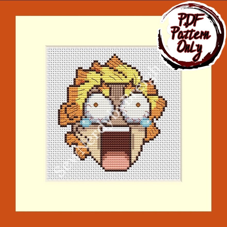 Tiny Tantrum Cross Stitch Pattern Japanese Cross Stitch - Etsy