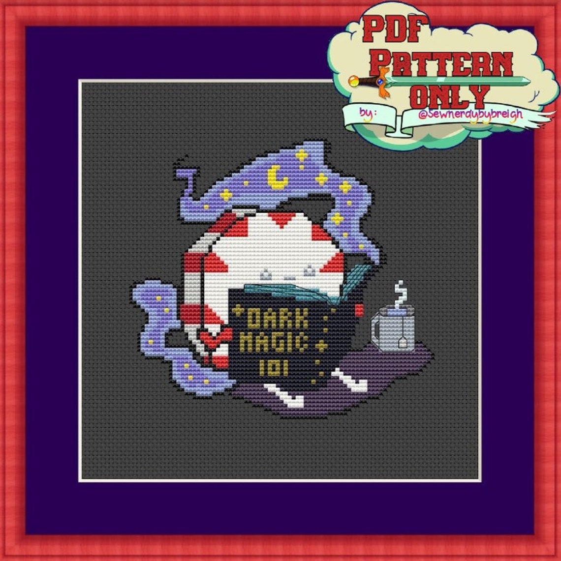 Dark Magic 101 - Anime Cross Stitch Pattern, Dark Magic Cross Stitch ...