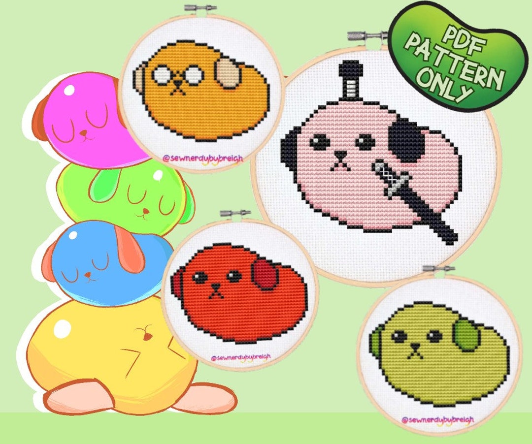 Cool Beans - PDF Cross Stitch Pattern, Anime Cross Stitch Pattern ...