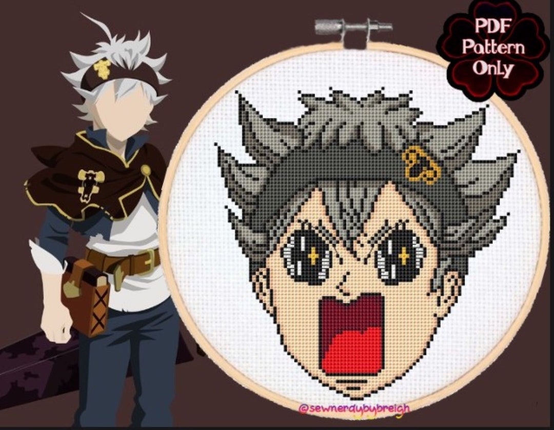 Triggered - PDF Cross Stitch Pattern, Anime Cross Stitch, Japanese ...