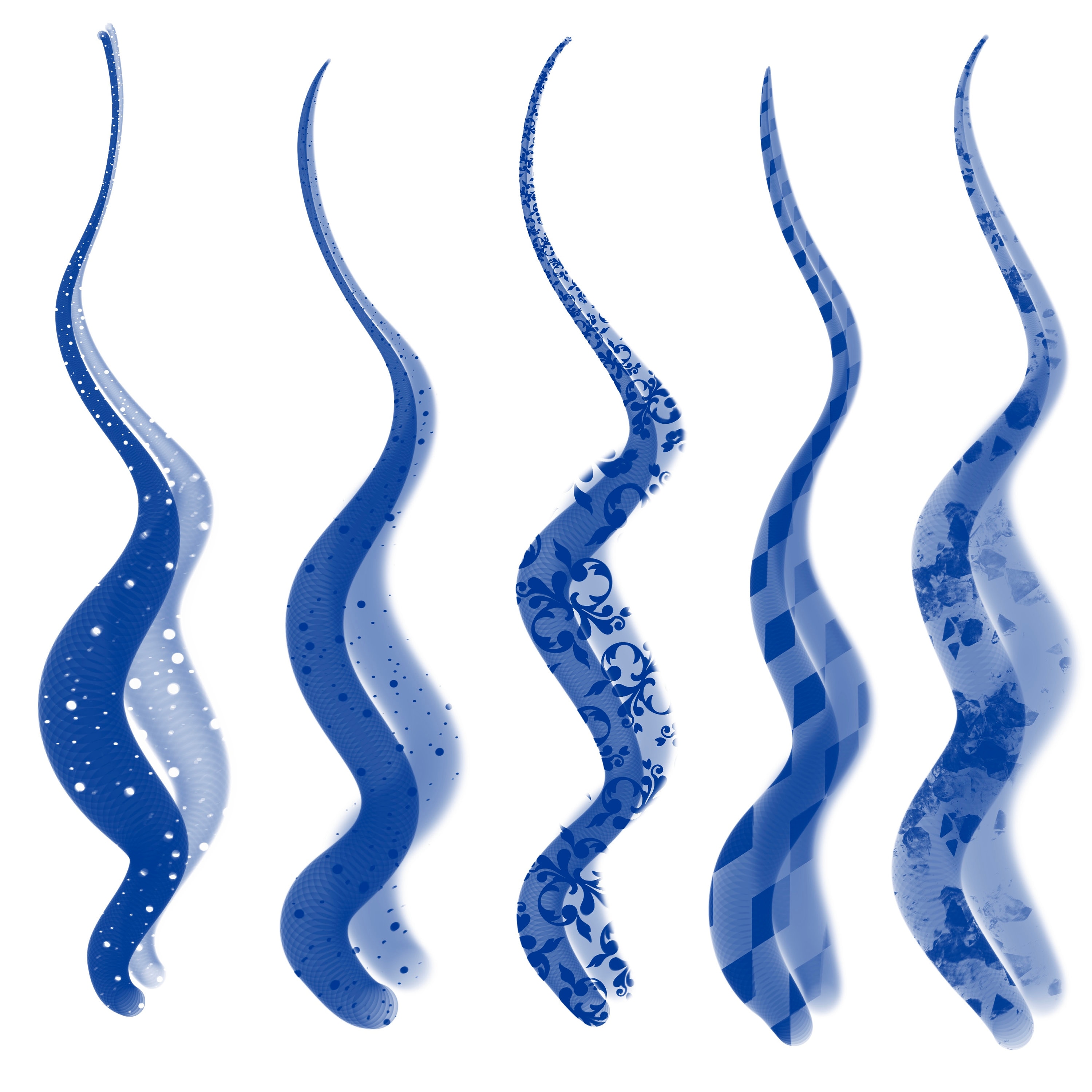 Procreate Line-art Textured & 3D Brushes, Creative Lettering Brush ...