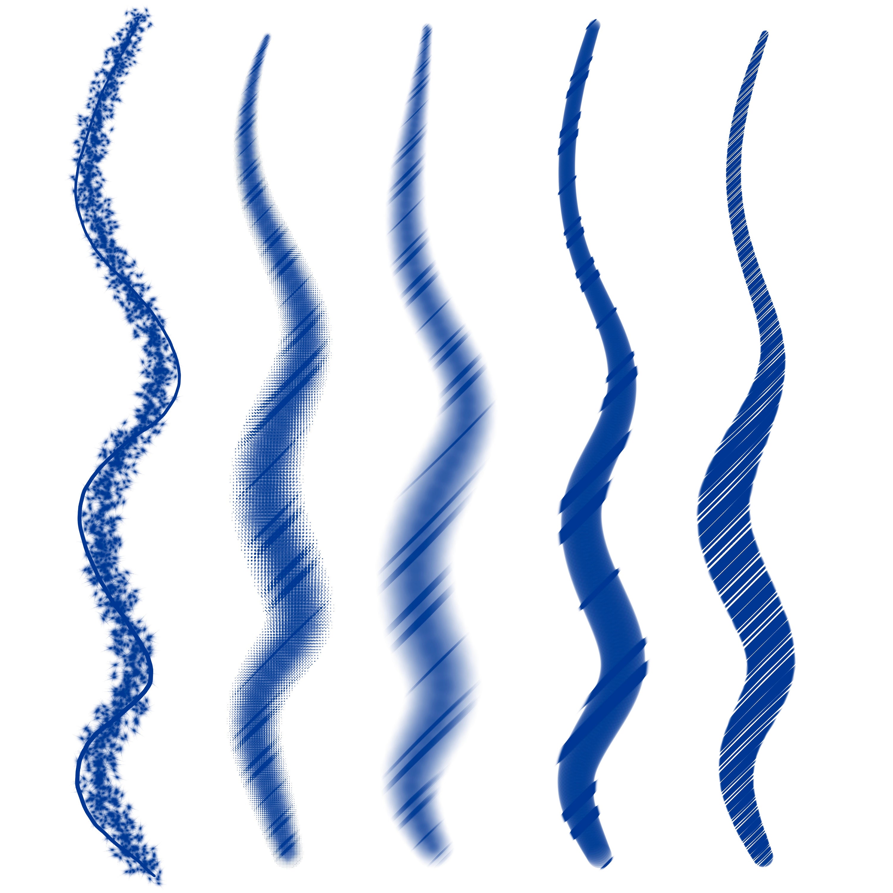 Procreate Line-art Textured & 3D Brushes, Creative Lettering Brush ...