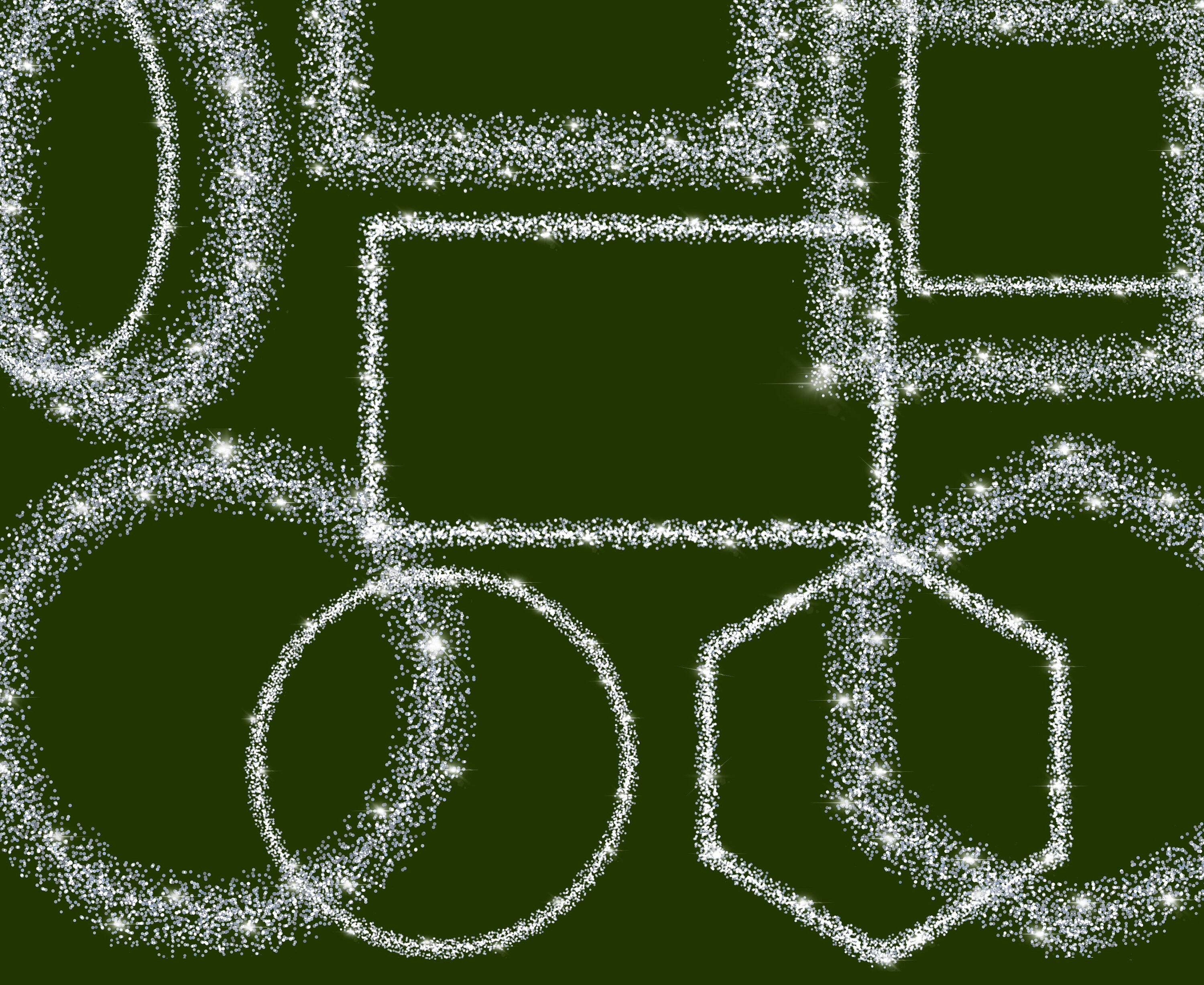 Silver Frames Clipart PNG, Glitter Frames Png, Digital Design Elements ...