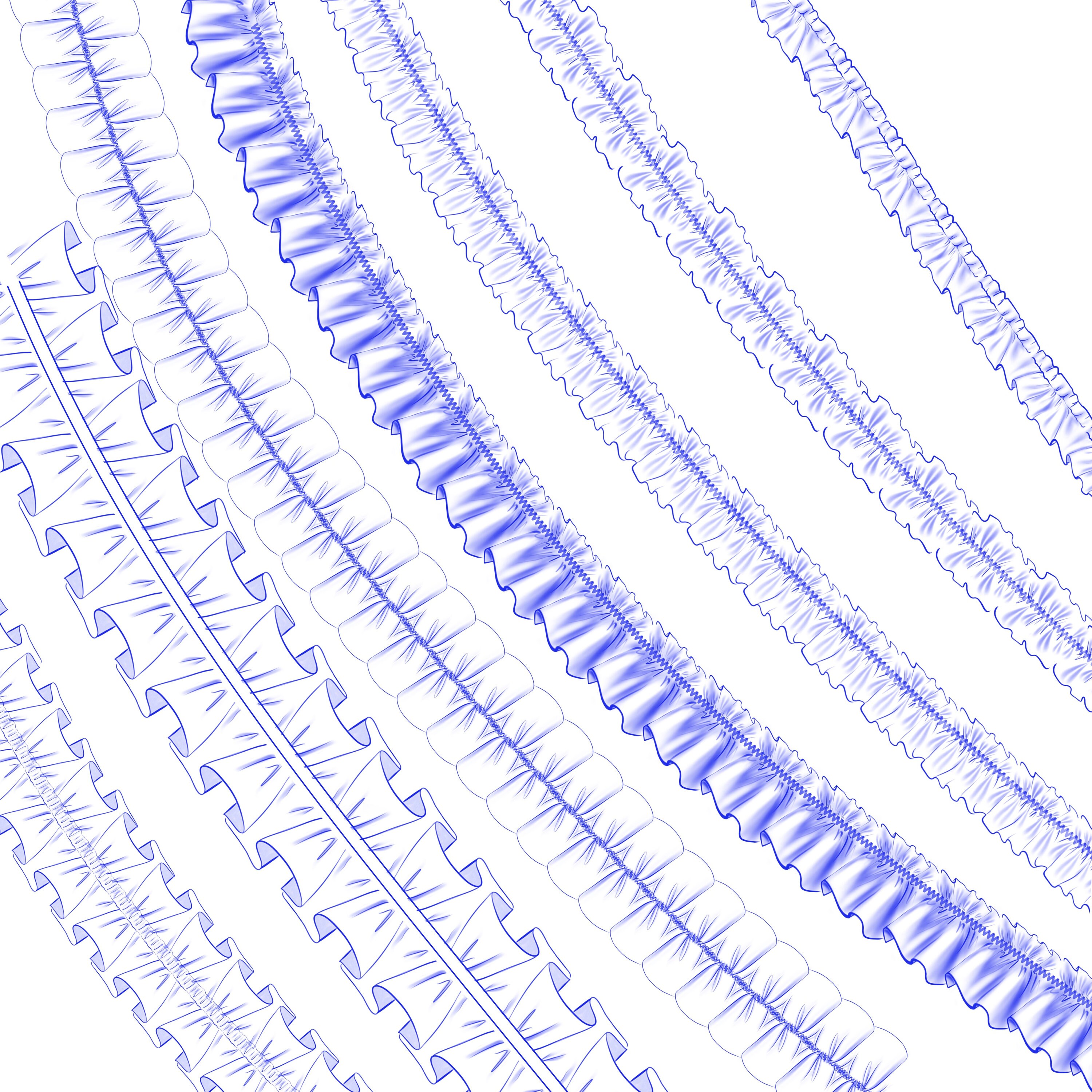 Procreate Ruffles and Folds Brushes, Clothes Brushes, Clothing Fashion ...