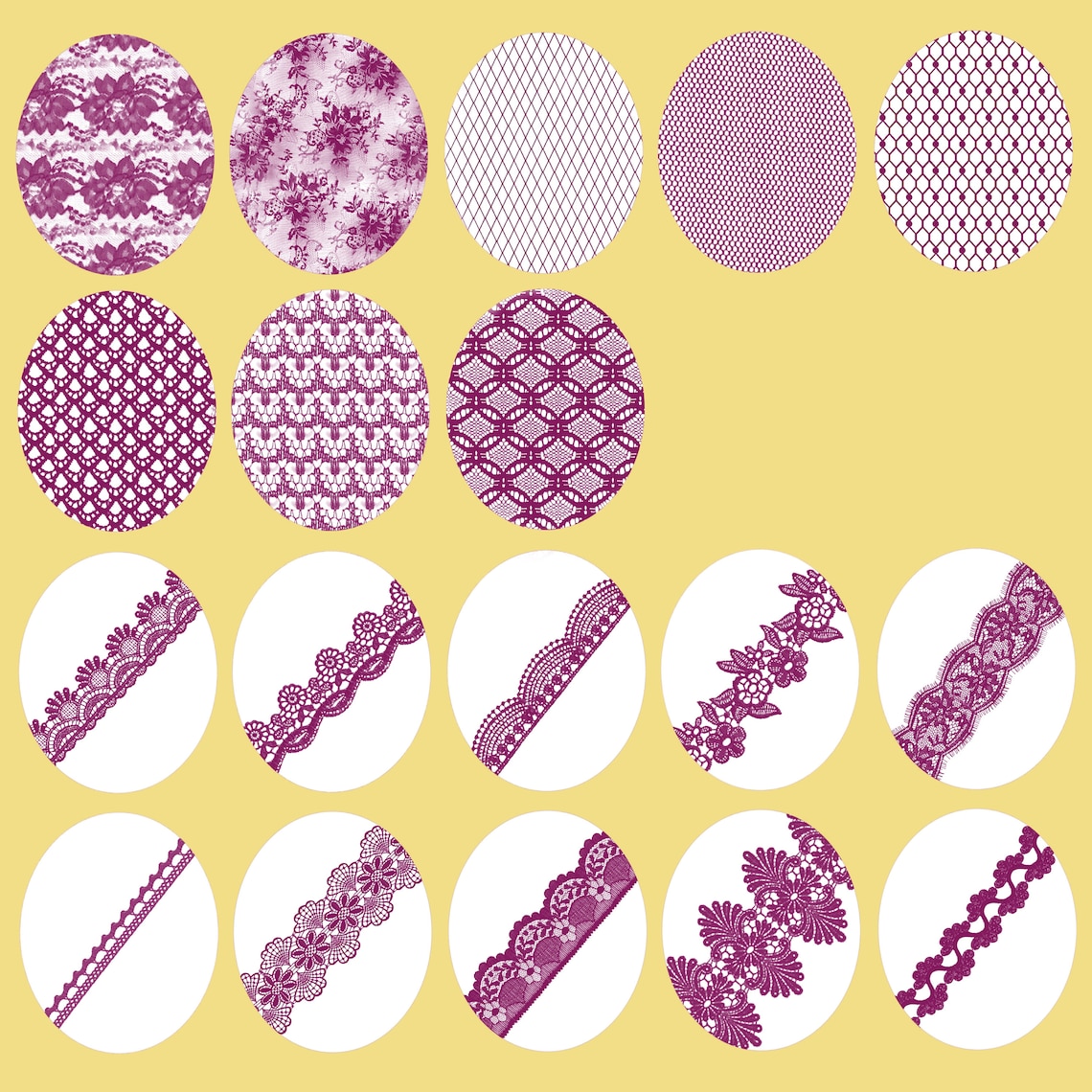 38 Lace Texture Seamless Procreate Brushes Brush Set for - Etsy