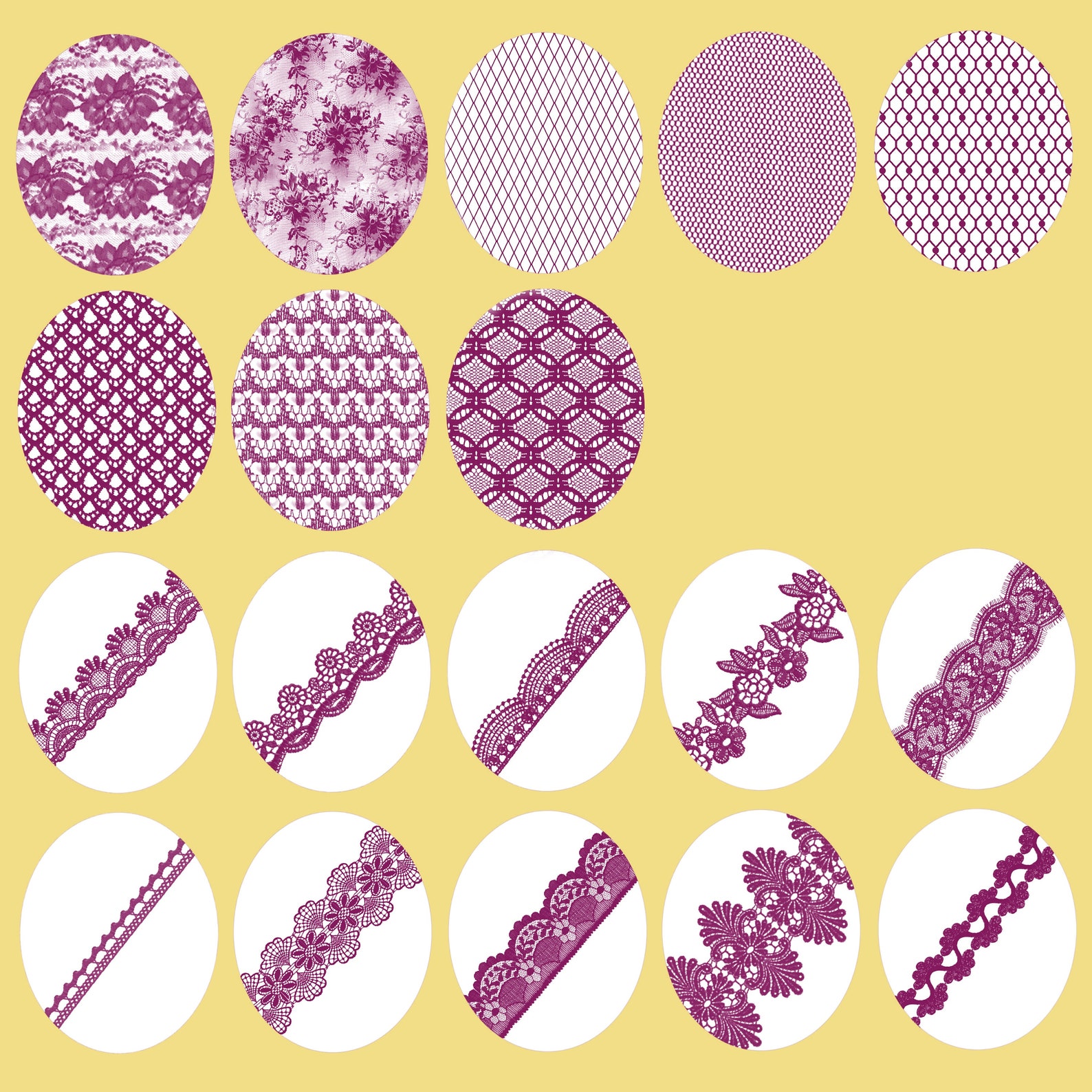 38 Lace Texture Seamless Procreate Brushes Brush Set for - Etsy