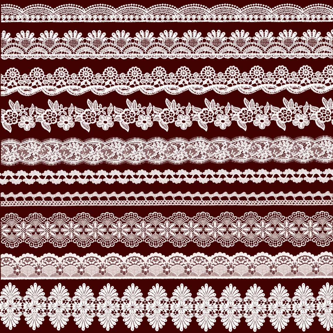 38 Lace Texture Seamless Procreate Brushes Brush Set for - Etsy