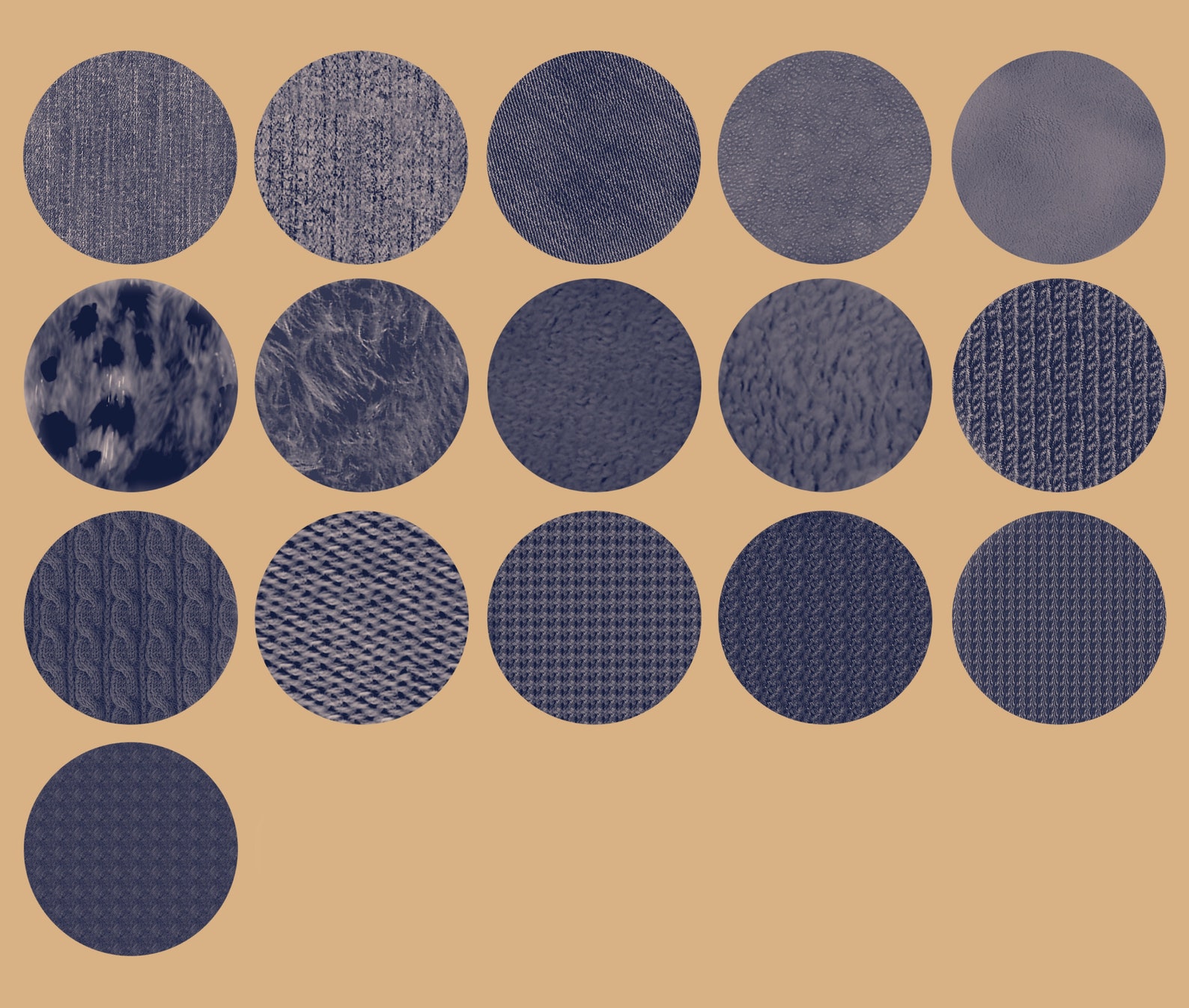 Procreate Brushes Fabric Textures Bundle Clothing Brush Set - Etsy