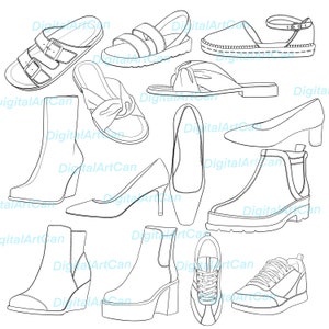 Procreate Brushes Shoes, Procreate Stamp, Fashion Brushes, Procreate ...