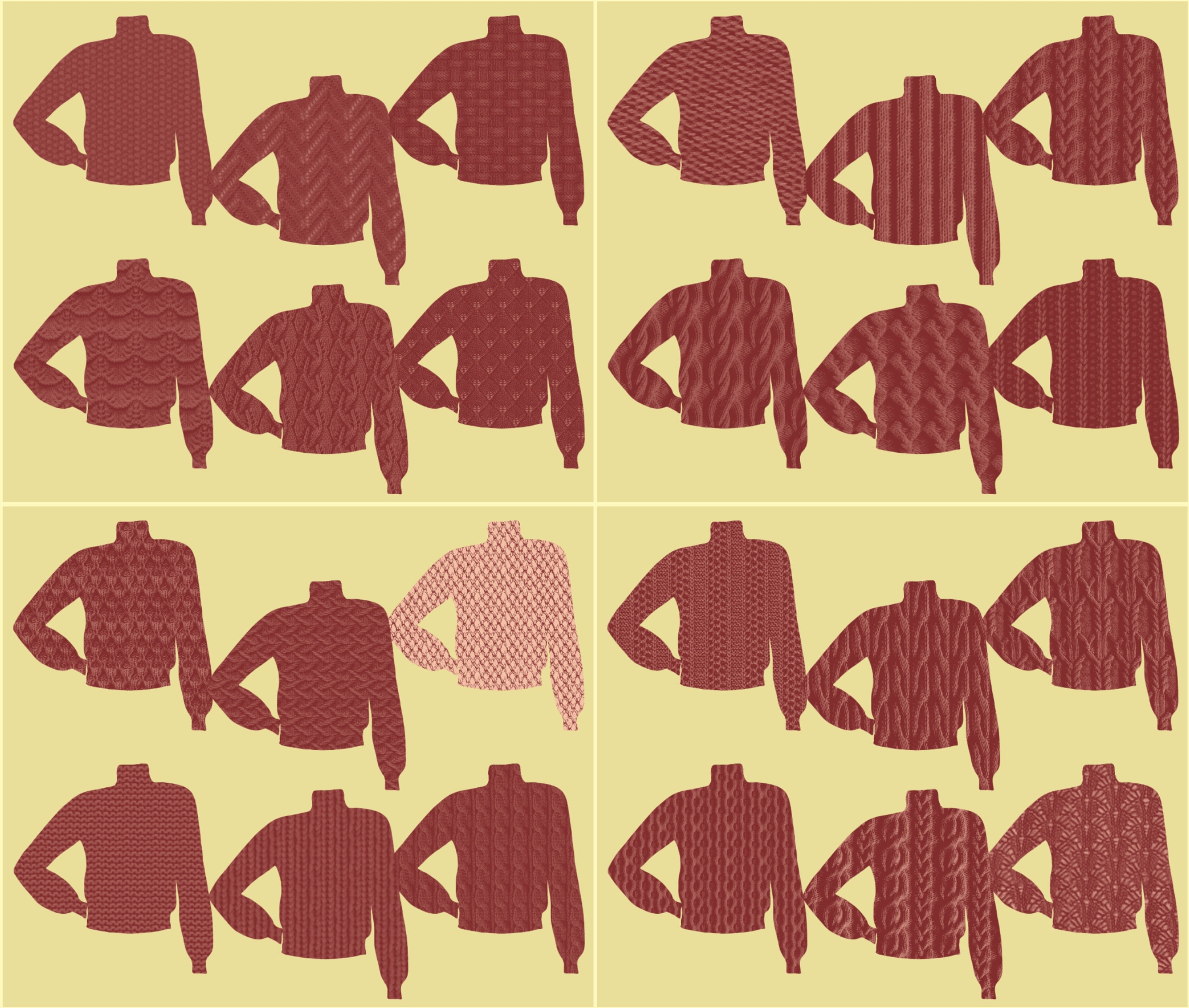 Procreate Brushes Fabric Textures Bundle, Clothing Brush Set Seamless ...