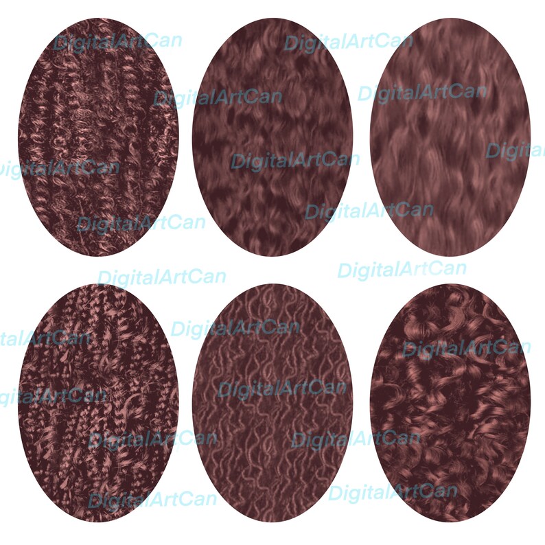 Procreate Brushes Hair Textures, Curly Hair Brushes, Wavy Hair, Braids ...