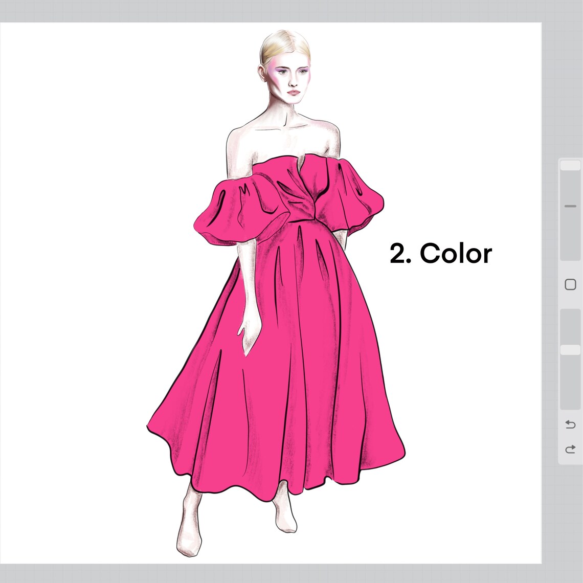 Procreate Dresses Stamp Brushes Clothes Fashion Design - Etsy