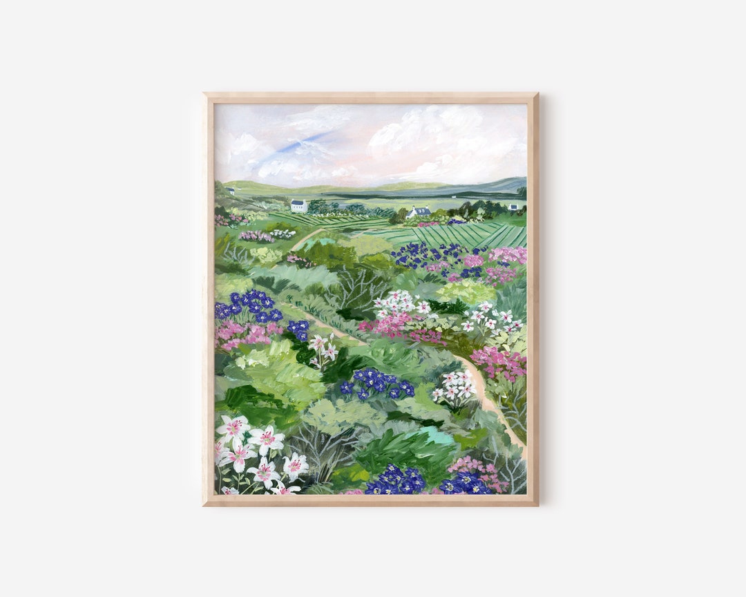 Irish Landscape, Ireland Travel Art, Ireland Painting, Irish ...