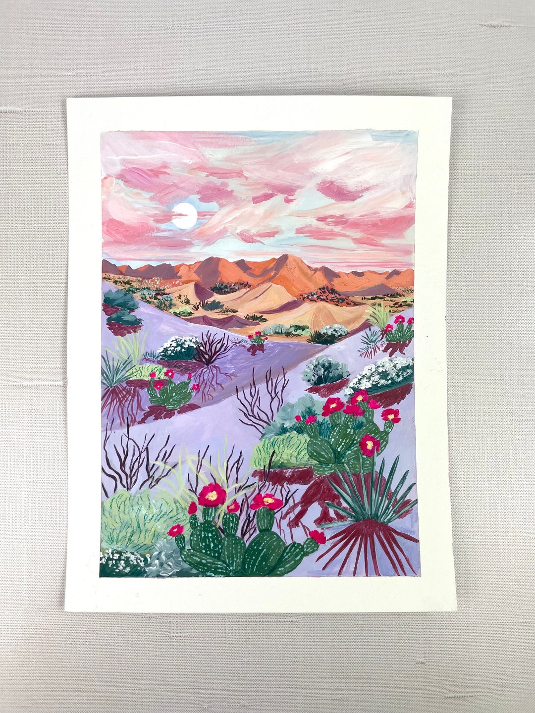 Original Art, Death Valley, National Park Art, Original Landscape ...