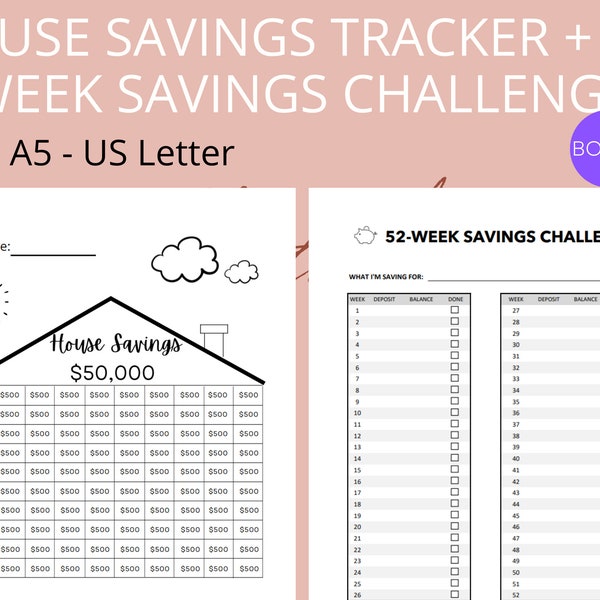 Coloring Savings Chart - Etsy