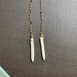 White Turquoise Spike Bead Sisterlock Loc Jewelry Set Ivory - Etsy