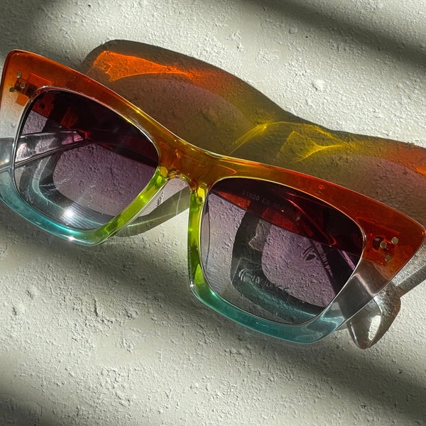 Rainbow Sunglasses - Etsy