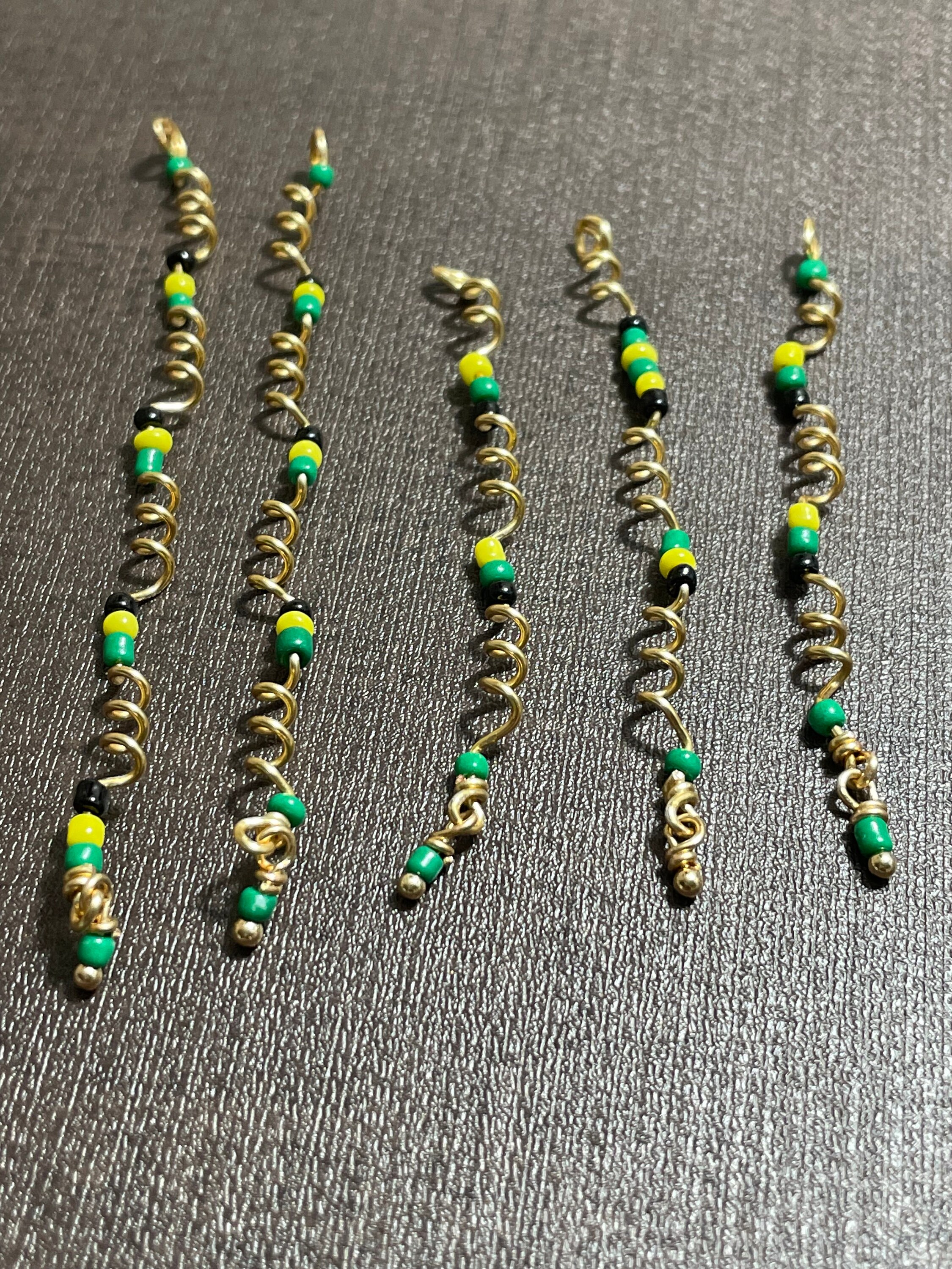 Jamaican Flag Colors Sisterlock Jewelry Set - Etsy