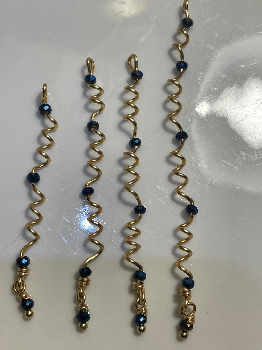 4 Piece Sisterlock Jewelry Set Deep Blue Crystals - Etsy