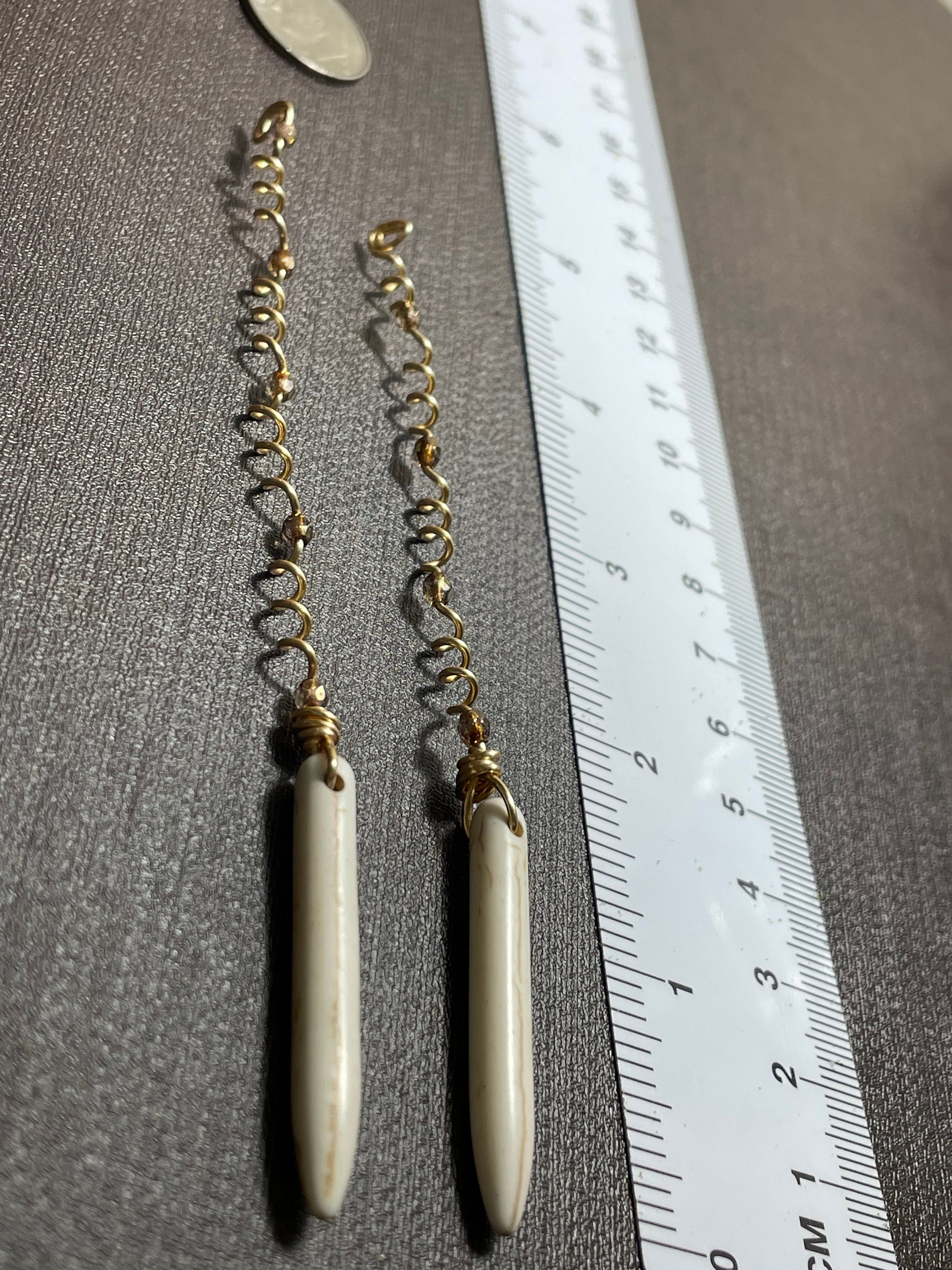 White Turquoise Spike Bead Sisterlock Loc Jewelry Set Ivory - Etsy