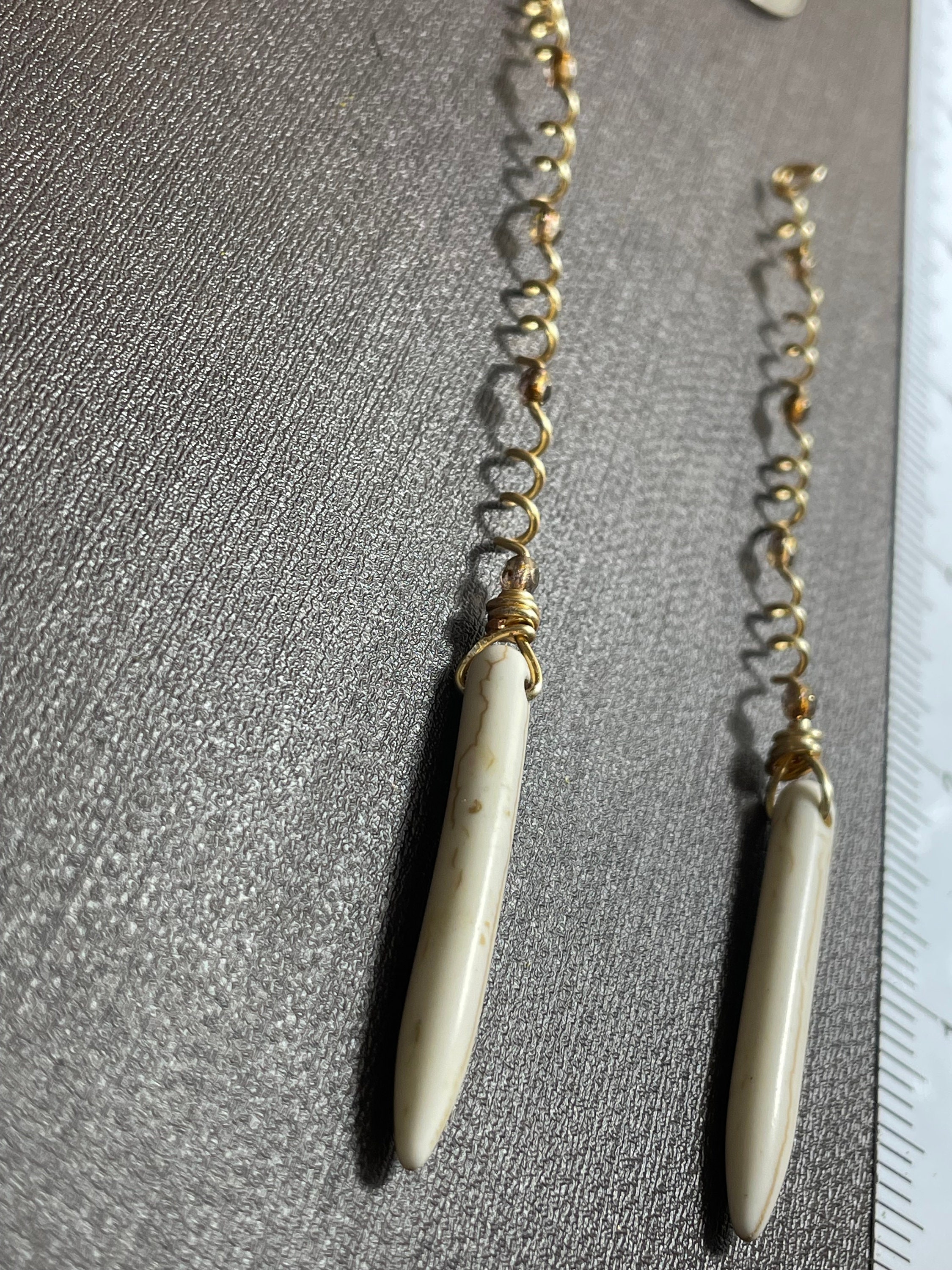 White Turquoise Spike Bead Sisterlock Loc Jewelry Set Ivory - Etsy