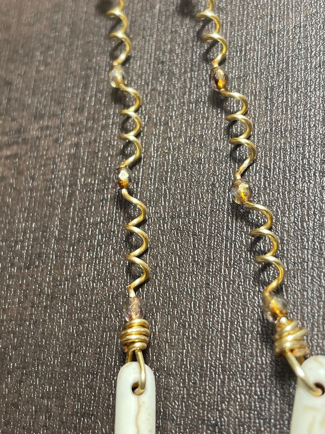 White Turquoise Spike Bead Sisterlock Loc Jewelry Set Ivory - Etsy
