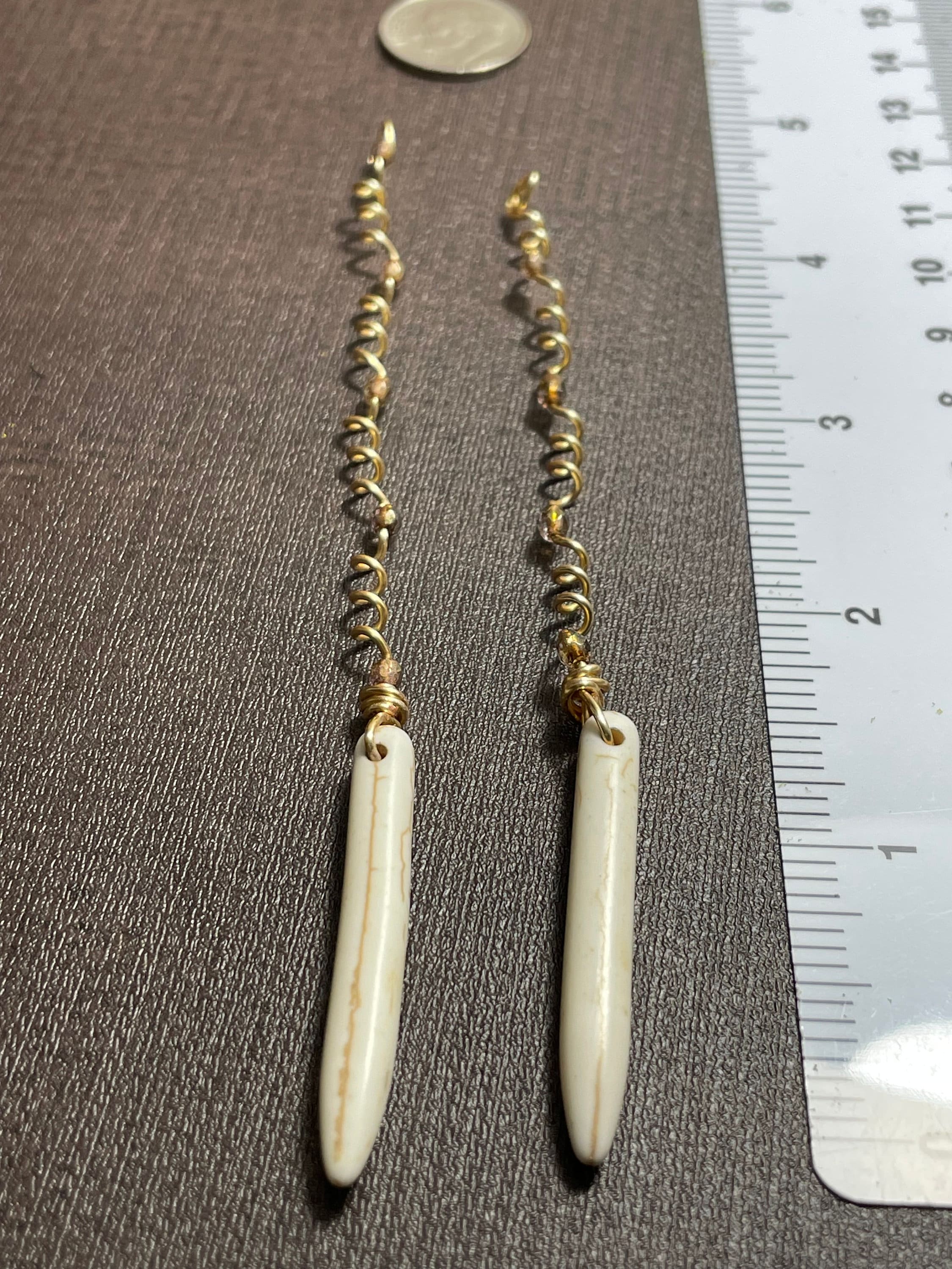 White Turquoise Spike Bead Sisterlock Loc Jewelry Set Ivory - Etsy
