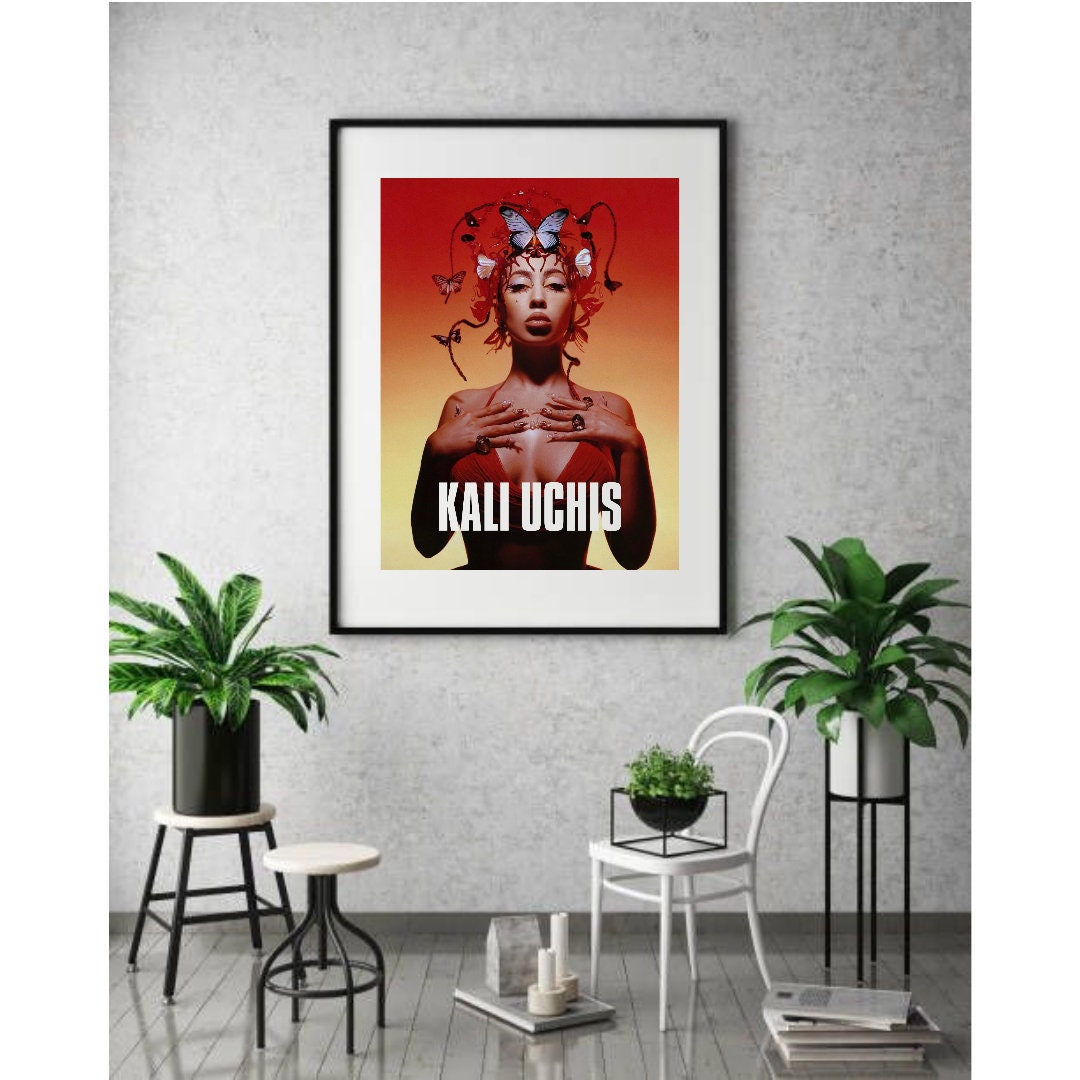 Kali Uchis Poster Music Print Album Music Kali Uchis Art Red Moon Decor ...
