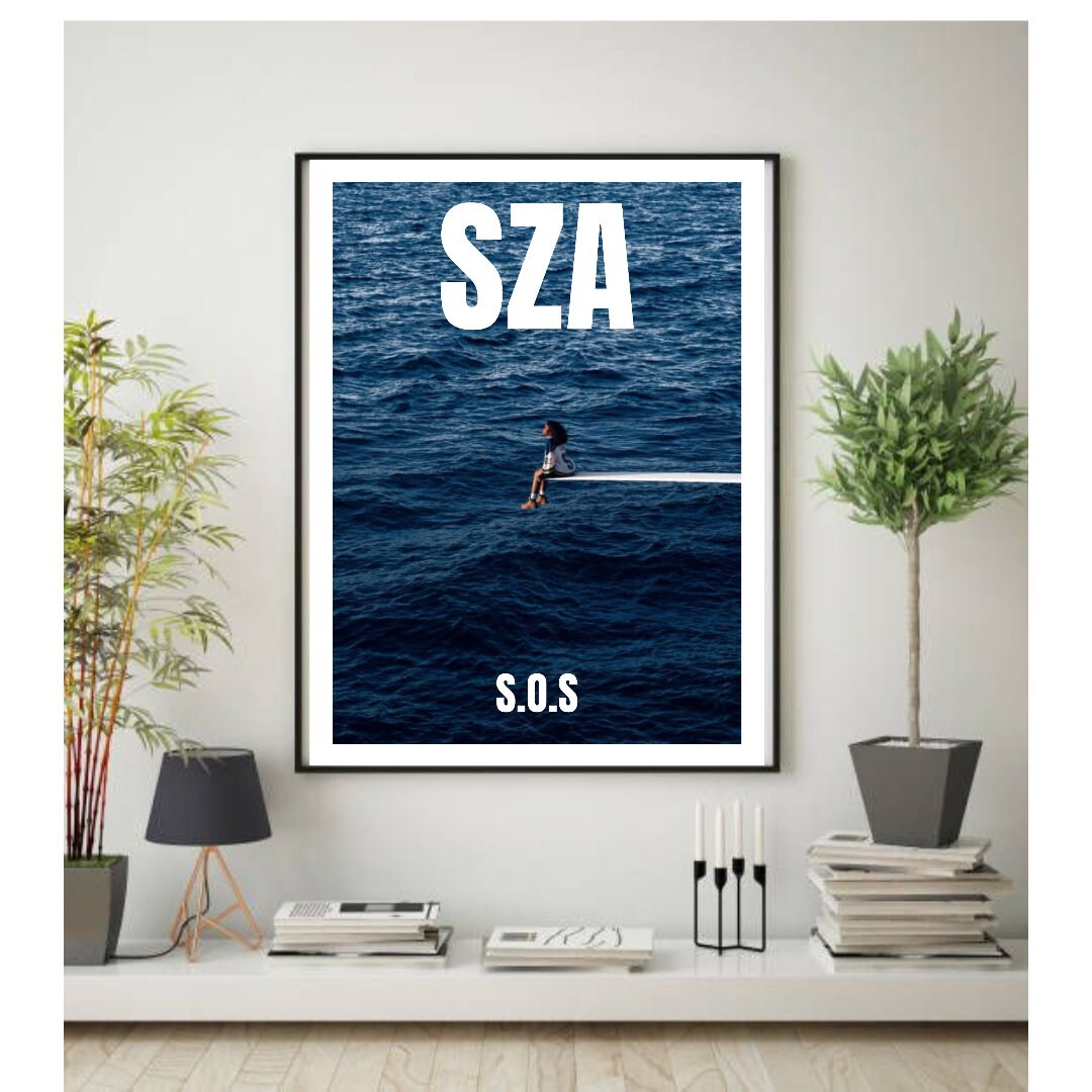 SZA Poster, SOS Poster, SZA Tracklist Poster, Sza Sos Poster, Album ...