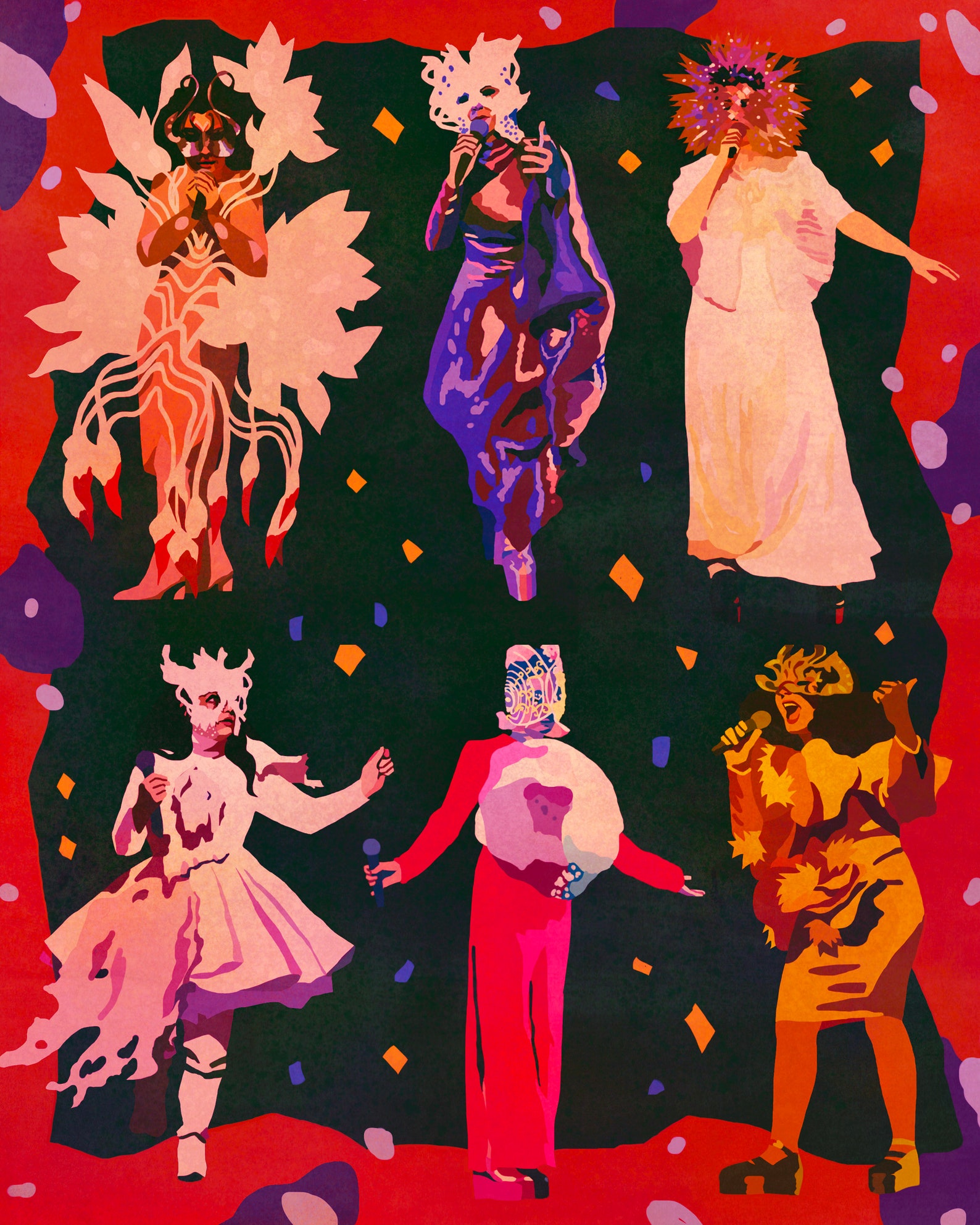 Bjork Style Art Print - Etsy