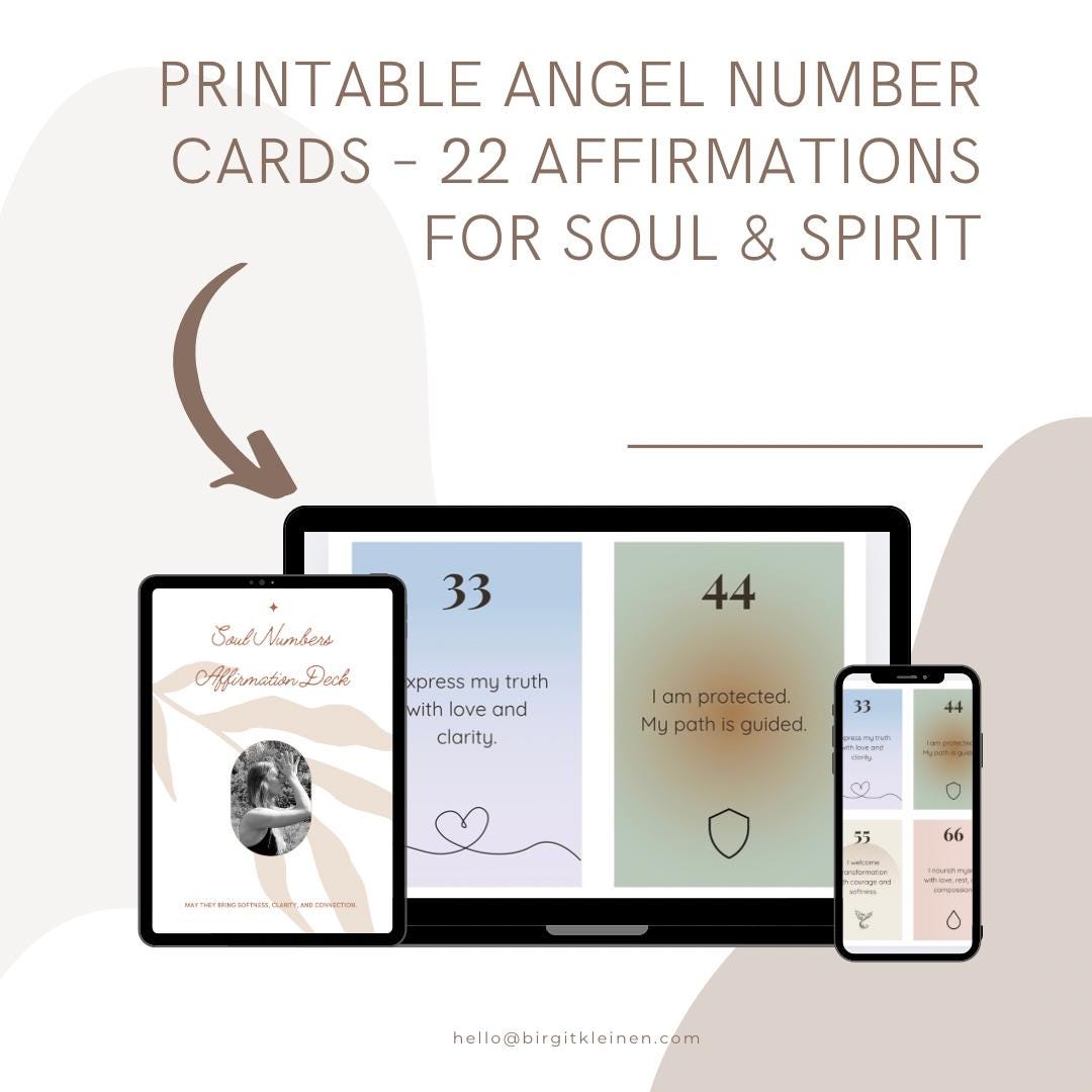 Soul Numbers Oracle Manifestation Cards – Digital Affirmation Deck ...