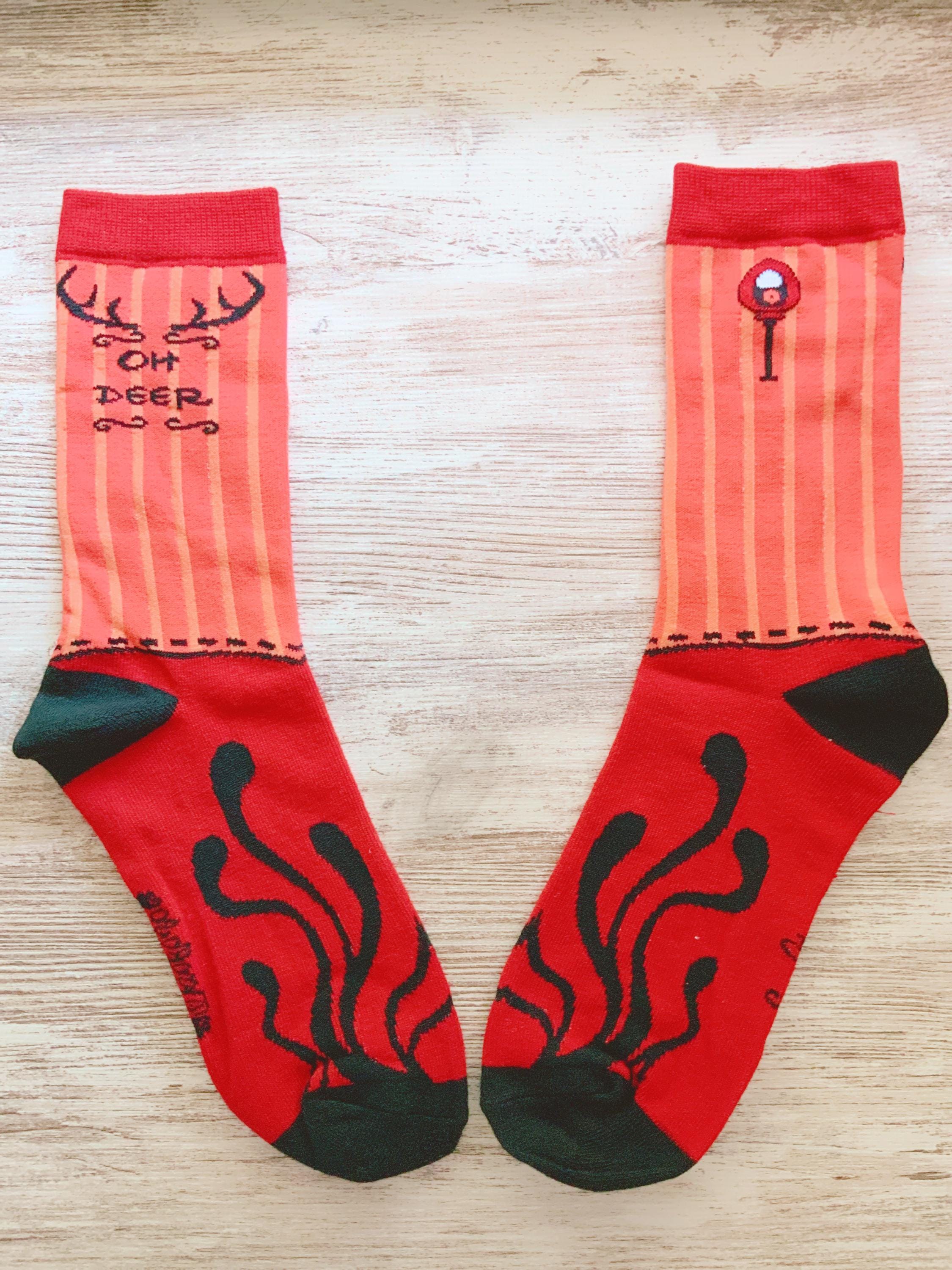 Hazbin Hotel Socks Alastor Charlie Lucifer Angel Dust Emily Adam Niffty ...