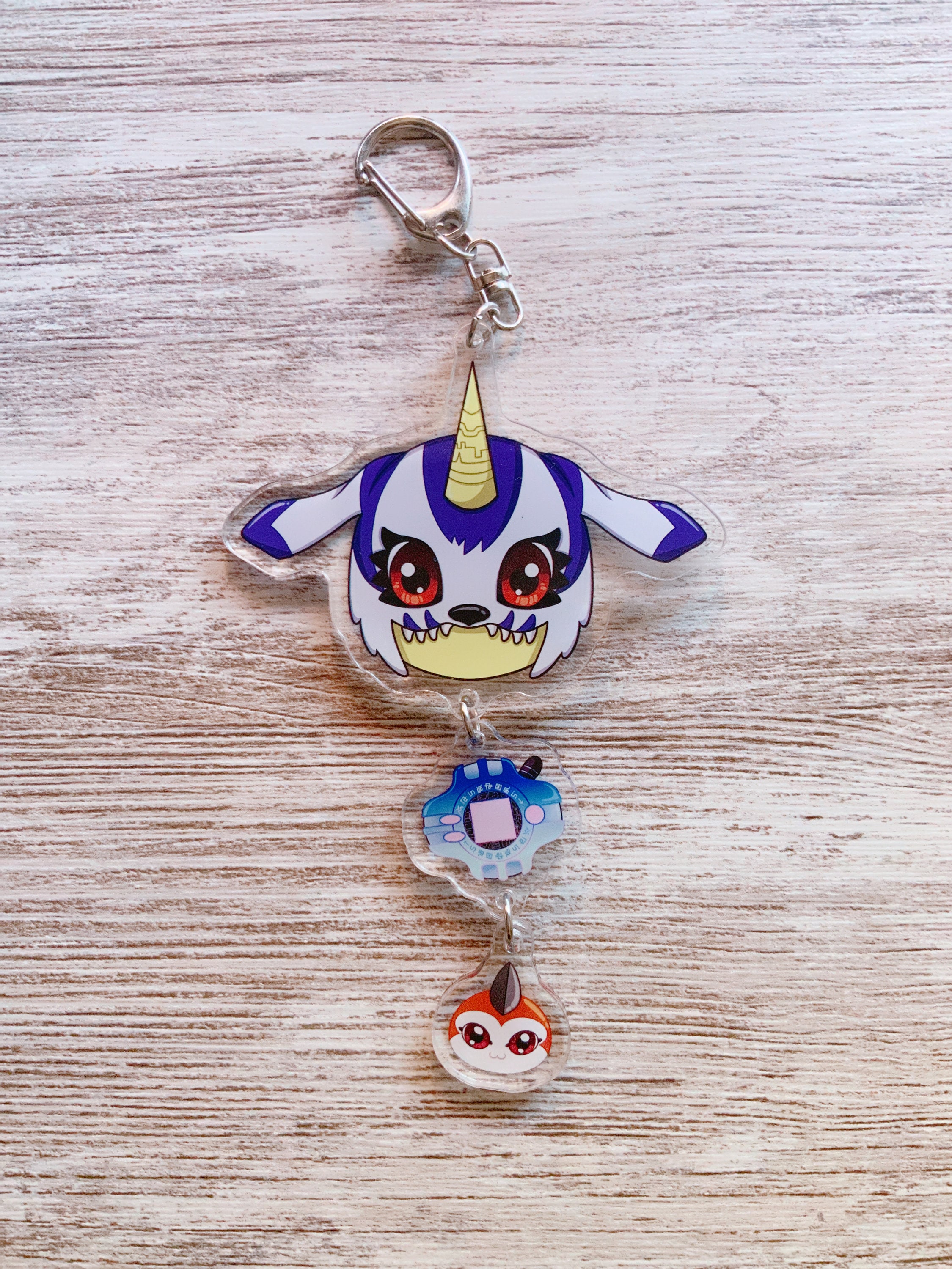 Evolutions Digimon Keychain Tailmon Gatomon Gabumon Agumon - Etsy